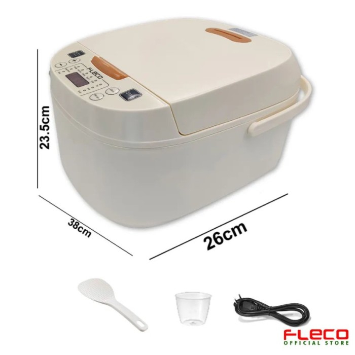Jual Rice Cooker 2 Liter Fleco QB-801 Penanak Nasi Low Carbo Low Sugar ...