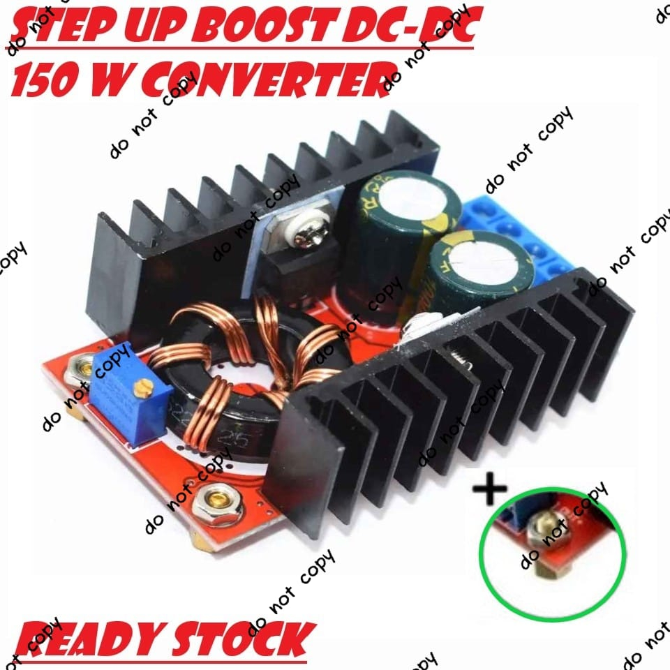 Jual Step up Boost Converter 150W DC-DC Stepup Converter Module Output ...