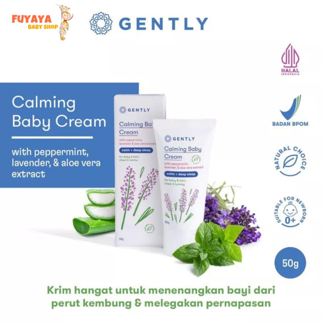 Jual GENTLY Calming Baby Cream 50g - Krim Penghangat dan Pereda Kolik ...