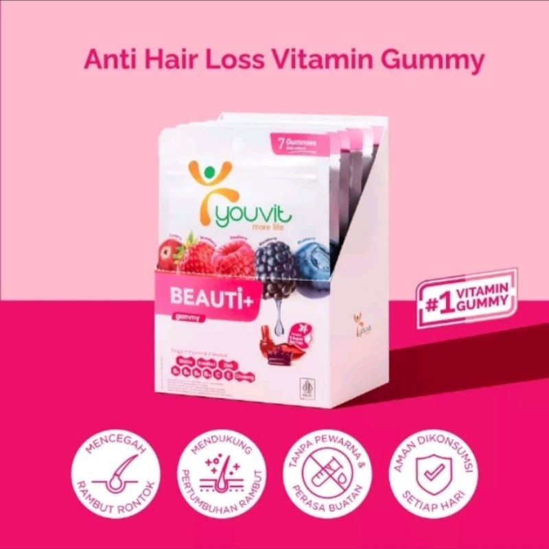 Jual Youvit Beauti+ kemasan Box ( isi 6 sachet) | Shopee Indonesia