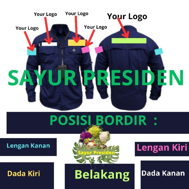 Jual Seragam Kemeja PDH Tactical Full Bordir custom suka-suka / Kemeja ...