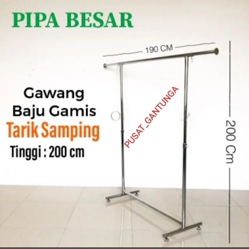 Jual GAWANG BAJU BESI TARIK SAMPING PIPA BESAR | Shopee Indonesia