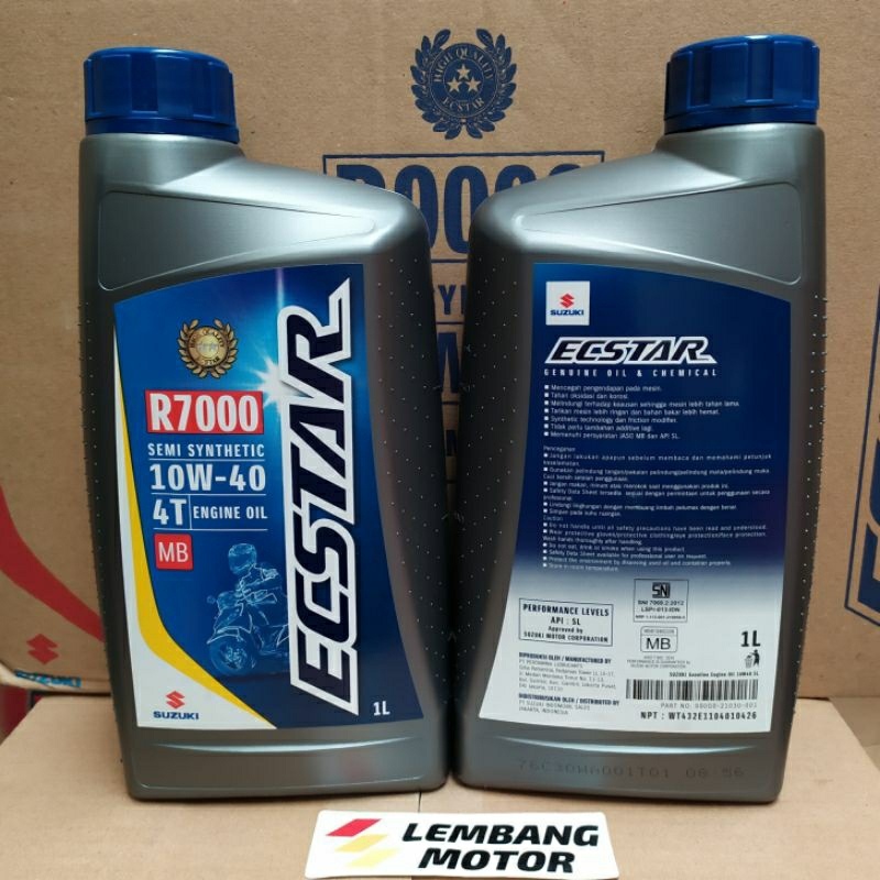 Jual Oli SGO ECSTAR R7000 MATIC 10W40 1000ml | Shopee Indonesia
