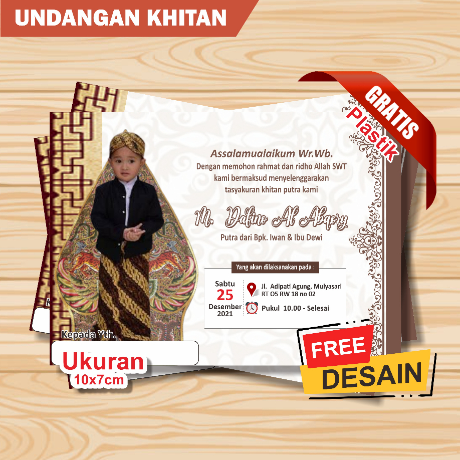 Jual Undangan Mini Khitan Wayang | Shopee Indonesia