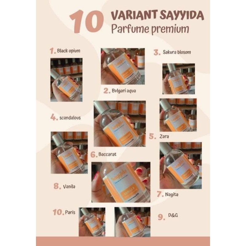 Jual parfum premium sayyida ORI 50ml | Shopee Indonesia