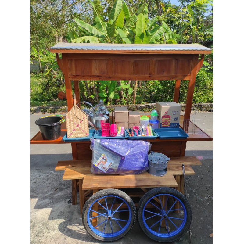 Jual Gerobak Angkringan / Gerobag Angkringan / Gerobak HIK | Shopee ...