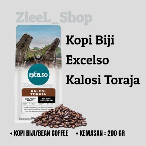 Jual Kopi Biji Excelso Kalosi toraja 200G | Shopee Indonesia