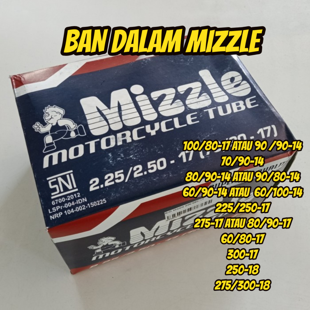 Jual BAN DALAM MOTOR MIZZLE SEMUA UKURAN | Shopee Indonesia