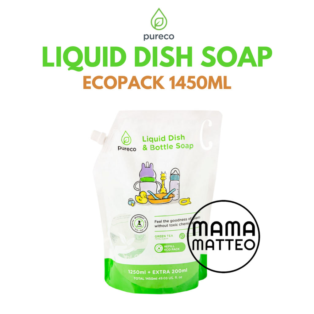 Jual Pureco Liquid Detergent Detergen / Dish Bottle Soap / Softener 1450ml / Sabun Handsoap ...