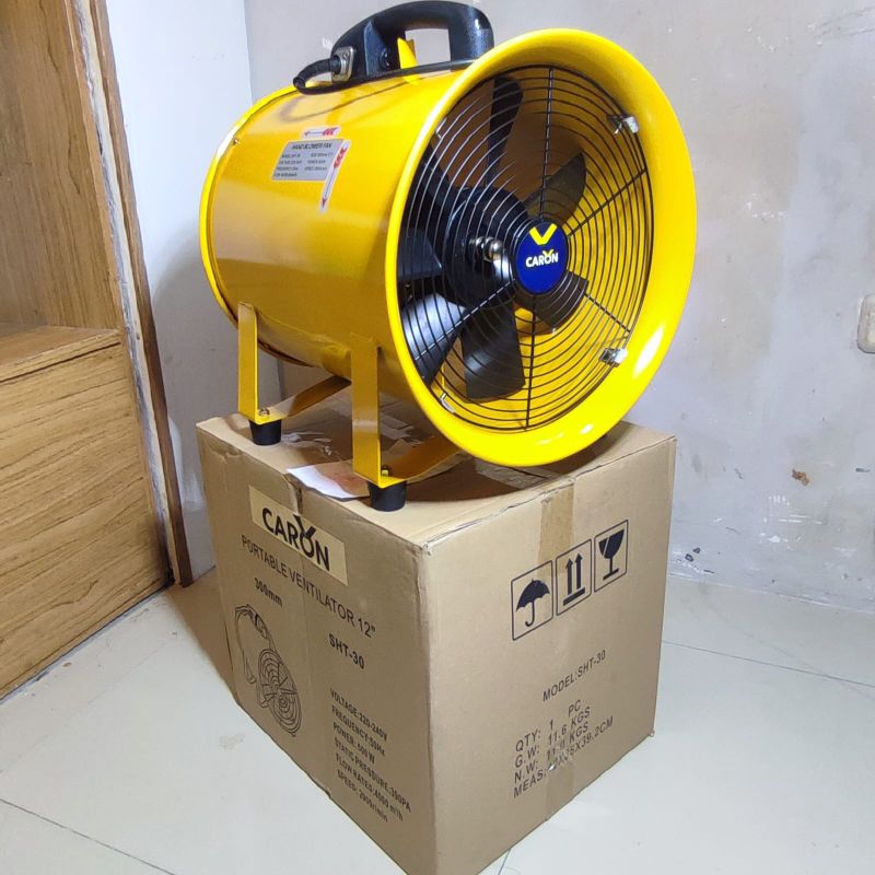 Jual Air Ventilator Fan POrtable 12 inch CARON Kipas Blower 12" 300 Mm ...