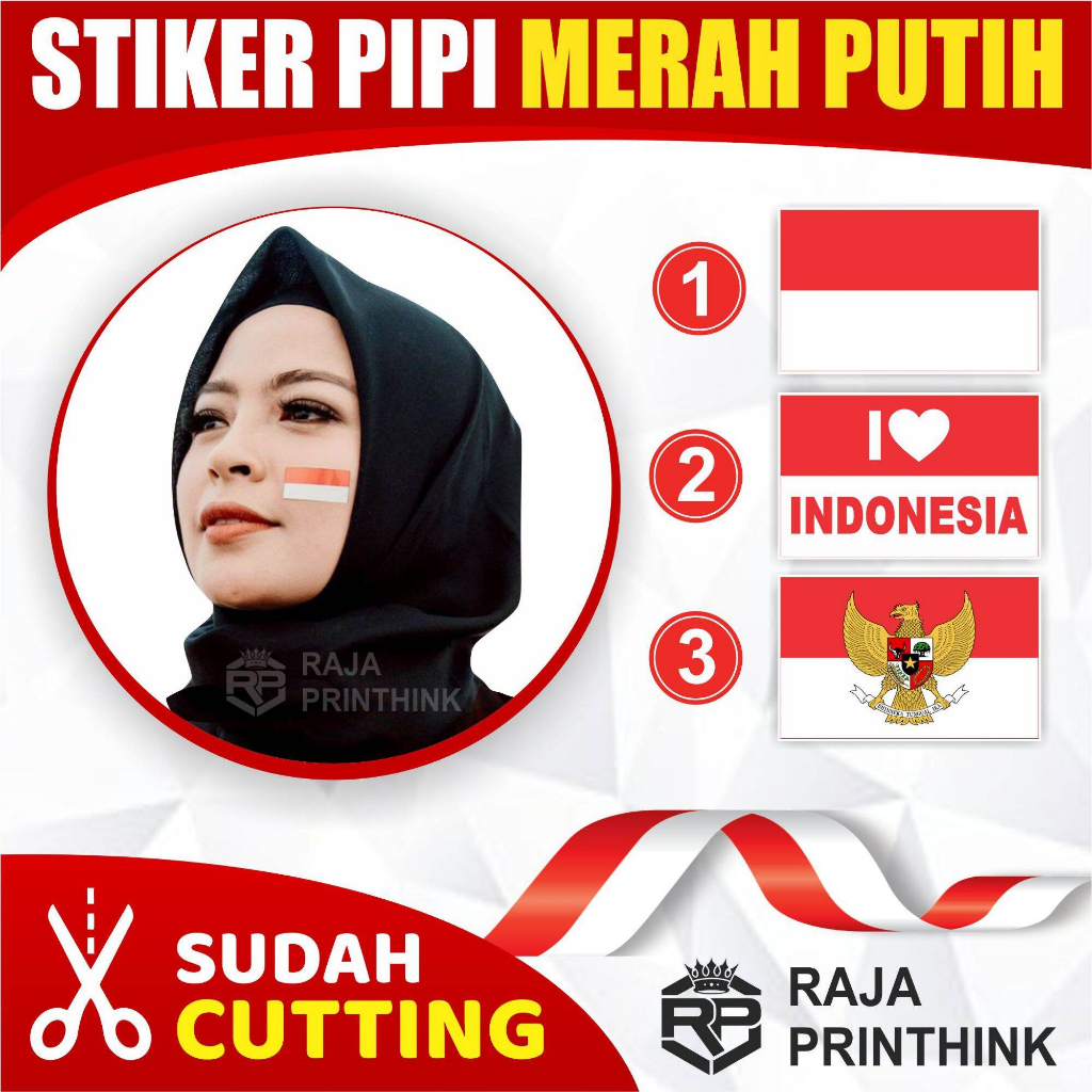 Jual Sticker pipi Stiker kemerdekaan HUT RI Dirgahayu Indonesia ...