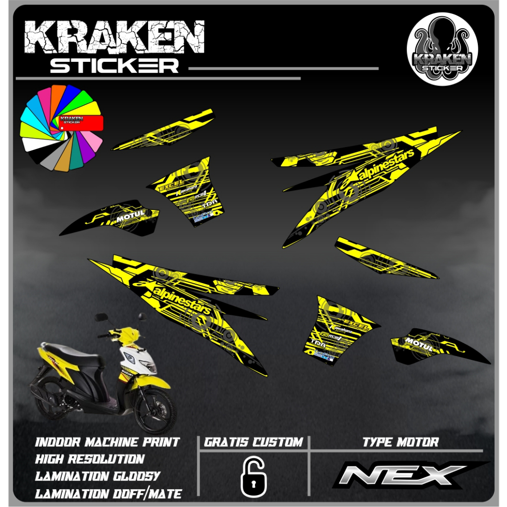 Jual STRIPING STICKER NEX KARBU STIKER NEX KARBU STICKER LIS LIST ...