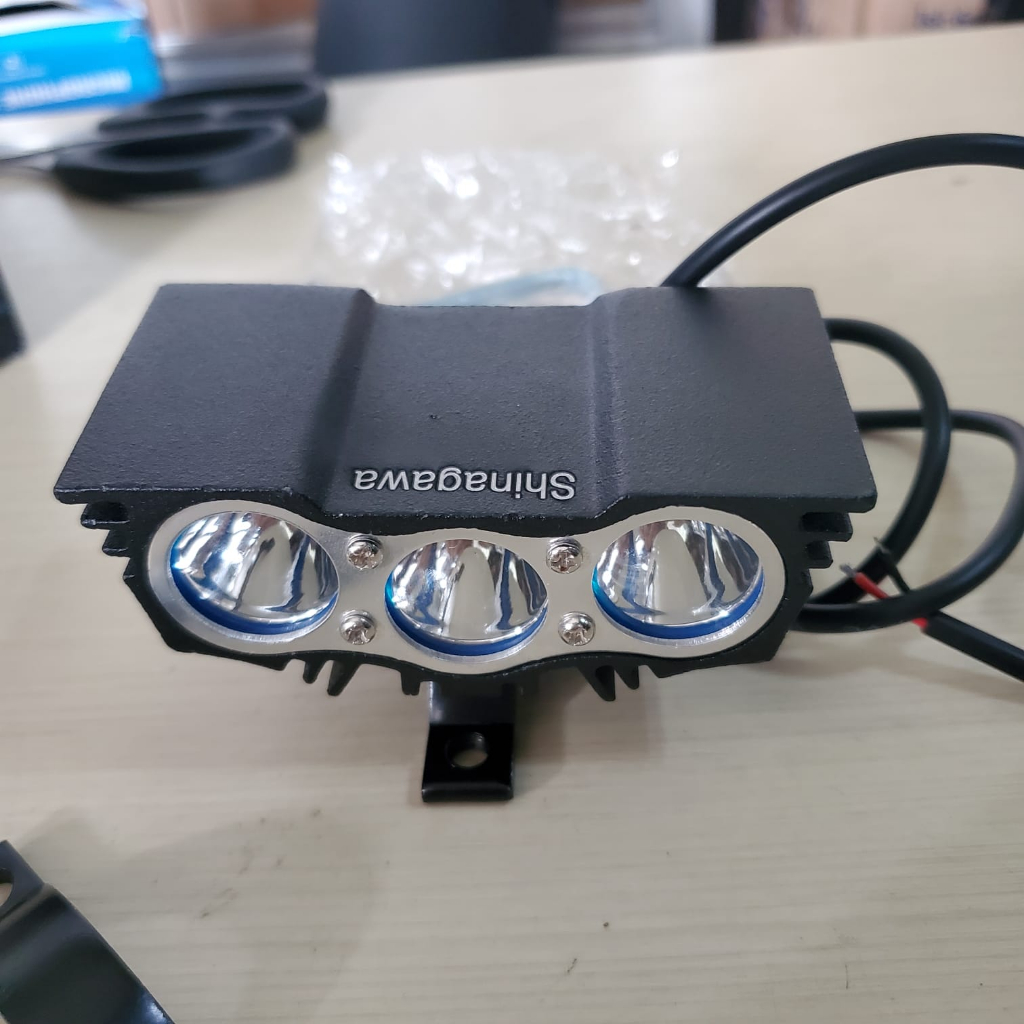 Jual Lampu sorot Motor Mobil owl 3 mata led Cree Led Working Besi Lampu ...