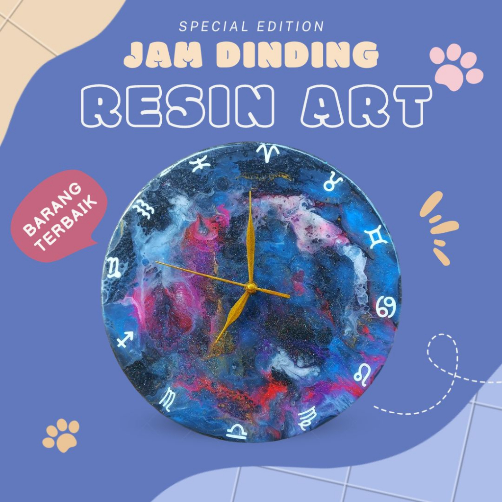 Jual JAM RESIN ART (SPECIAL EDITION ZODIAK) JAM DINDING KADO PERNIKAHAN ...