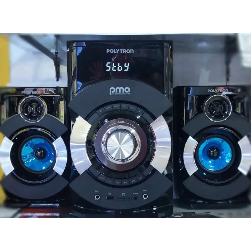 Jual Speaker Multimedia Polytron Extra Bass Bluetooth USB Karokean PMA 9527 Original | Shopee ...