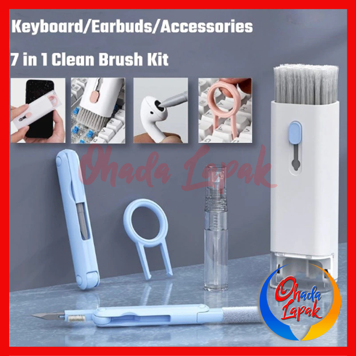 Jual Sikat Pembersih Keyboard 7 in 1 Multifunction Pen Cleaner for ...
