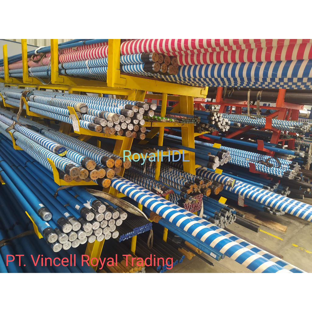 Jual dia 130 mm as hardchrome hidrolik piston rod hydraulic harden ...