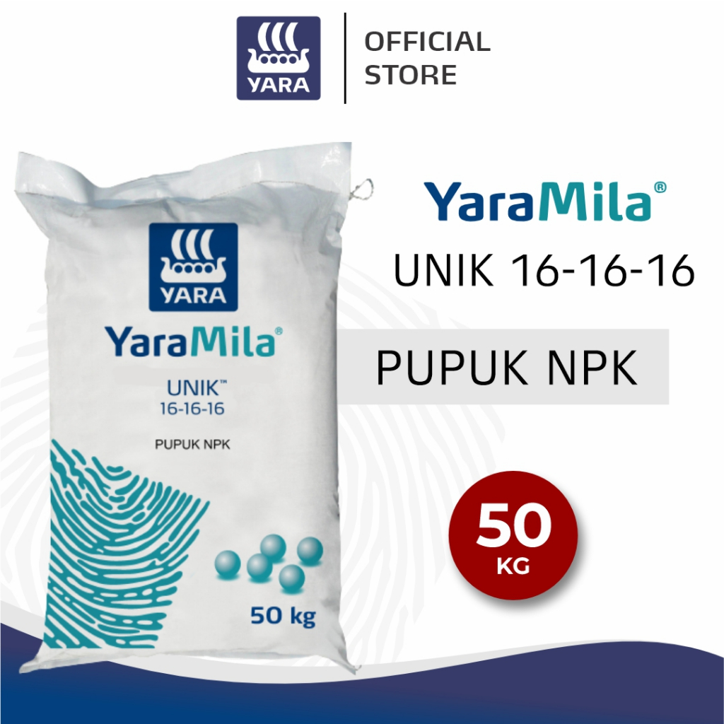 Jual YARA - Pupuk NPK YaraMila Unik 16-16-16 50 KG Penyubur Akar Daun ...