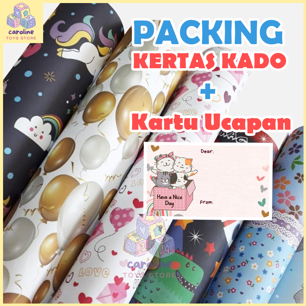 Jual Tambahan Packing Kertas Kado dan Kertas Ucapan | Shopee Indonesia