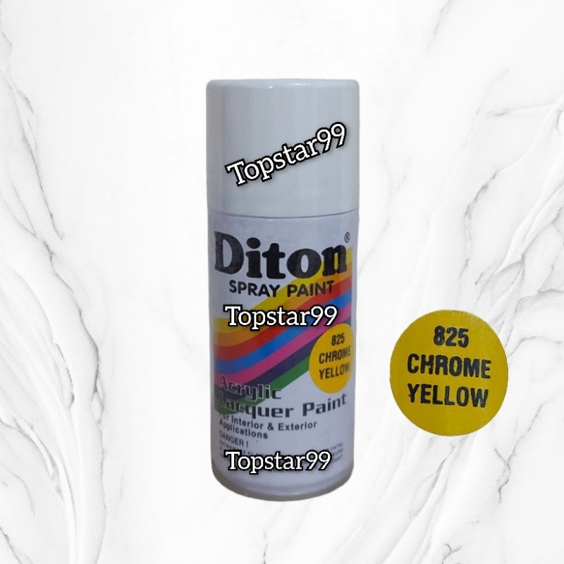 Jual Pilok Pylok Pilox Cat Semprot Diton Chrome Yellow 825 Kuning Lemon ...