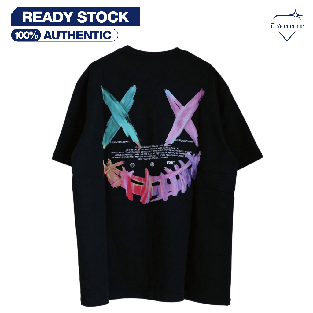 Jual Ricky Is Clown Joker Or Player Rainbow Black / Kaos Hitam Branded ...