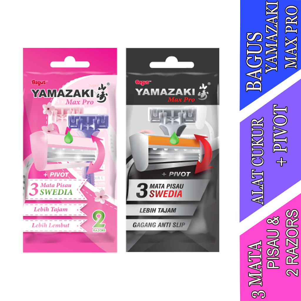 Jual Alat Cukur 2 Razors - Bagus Yamazaki - Max Pro + Pivot - 2pcs ...
