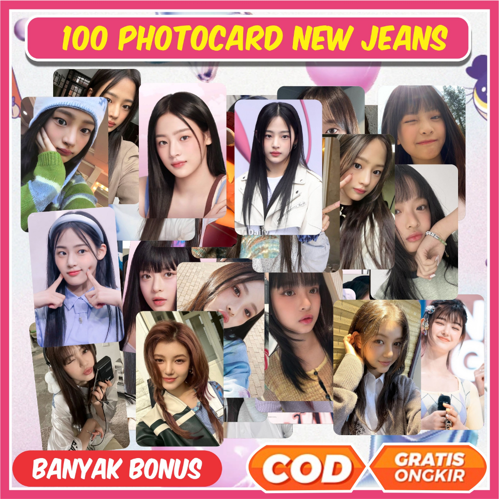 Jual Photocard New Jeans 100 Pcs Bonus Sticker (COD) | Shopee Indonesia