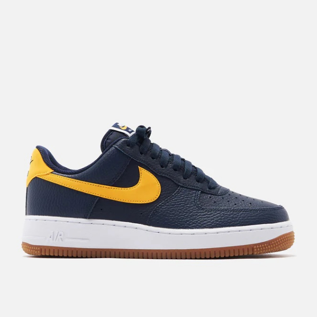 Jual Nike Air Force 1 Low Michigan Obsidian Yellow Gum Original ...