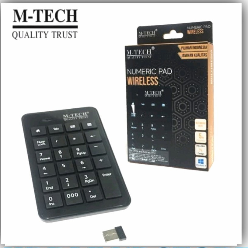Jual Keyboard Numeric Wireless M-TECH / keypad number wireles m-tech ...