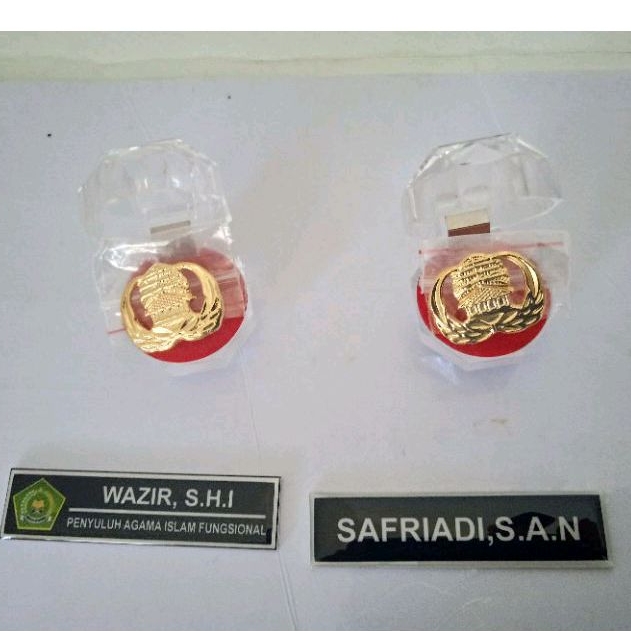 Jual Pin Korpri ASN dan Nama Dada nametag bisa COD(cod dilarang cancel ...