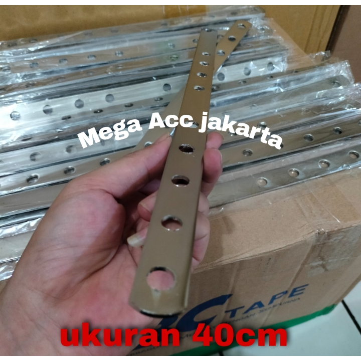 Jual panel besi chrome panjang 40cm tebal 3mm-panel rem besi warna ...