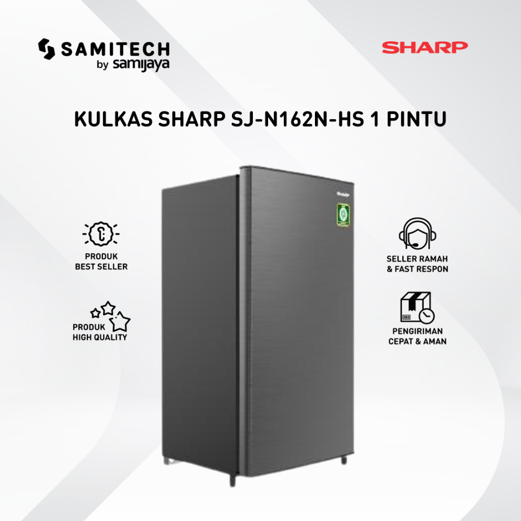 Jual KULKAS 1 PINTU SHARP SJ-N162N-HS 162N HS 133 LITER GARANSI RESMI | Shopee Indonesia