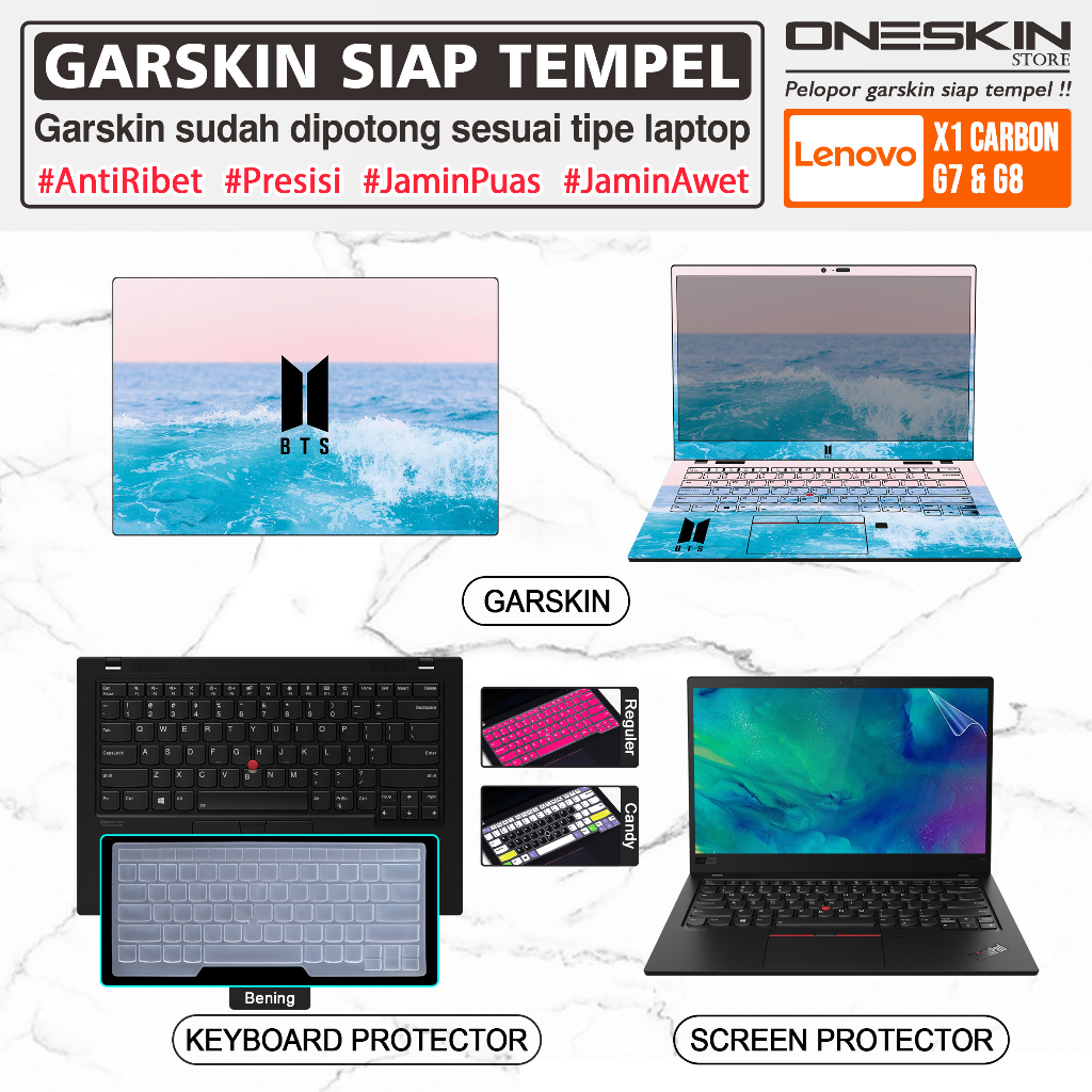 Jual Garskin Stiker Laptop Pelindung Keyboard Screen Protector Lenovo ...