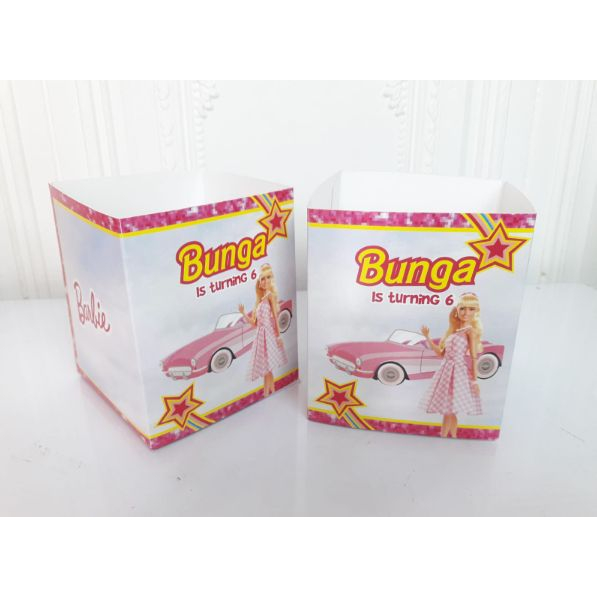 Jual popcorn box barbie / wadah popcorn barbie / popcorn box custom ...