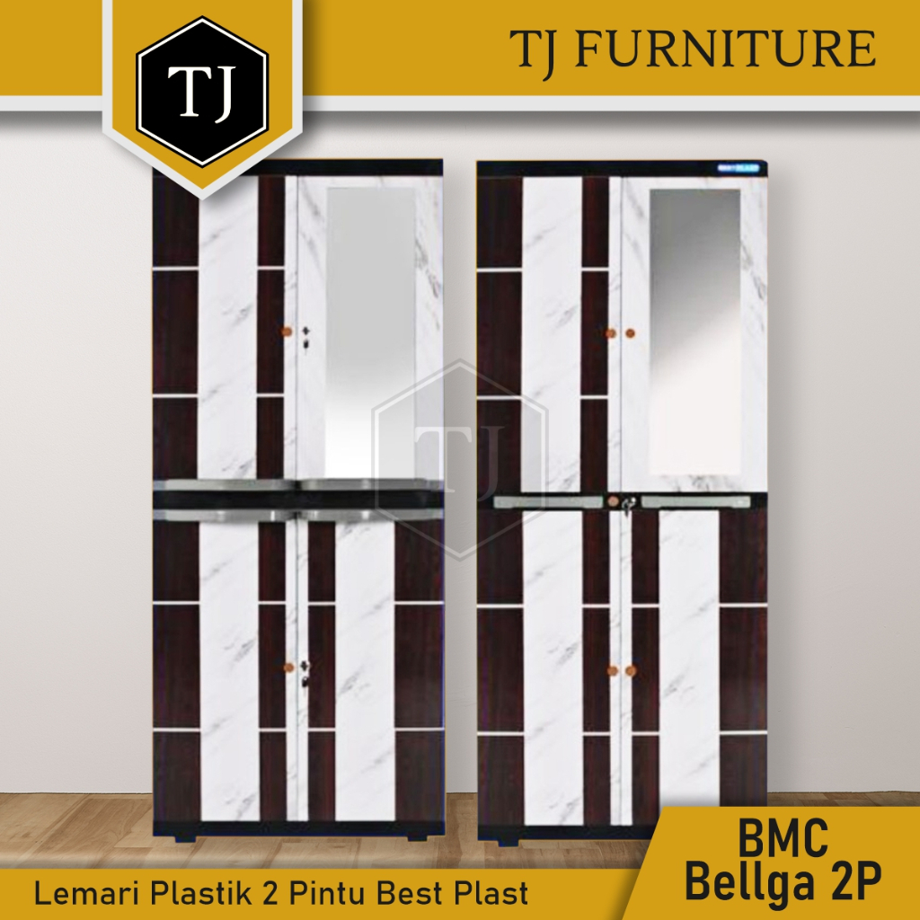 Jual Bestplast Lemari Pakaian Plastik Lemari Baju Minimalis 2 Pintu ...