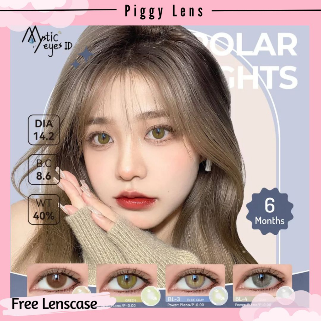Jual SOFTLENS MYSTIC EYES POLAR NORMAL + FREE LENSCASE | Shopee Indonesia