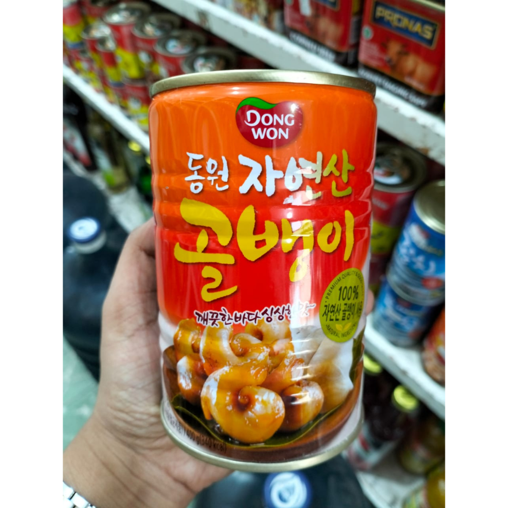 Jual dongwon kerang siput dalam kaleng 400g impor korea | Shopee Indonesia