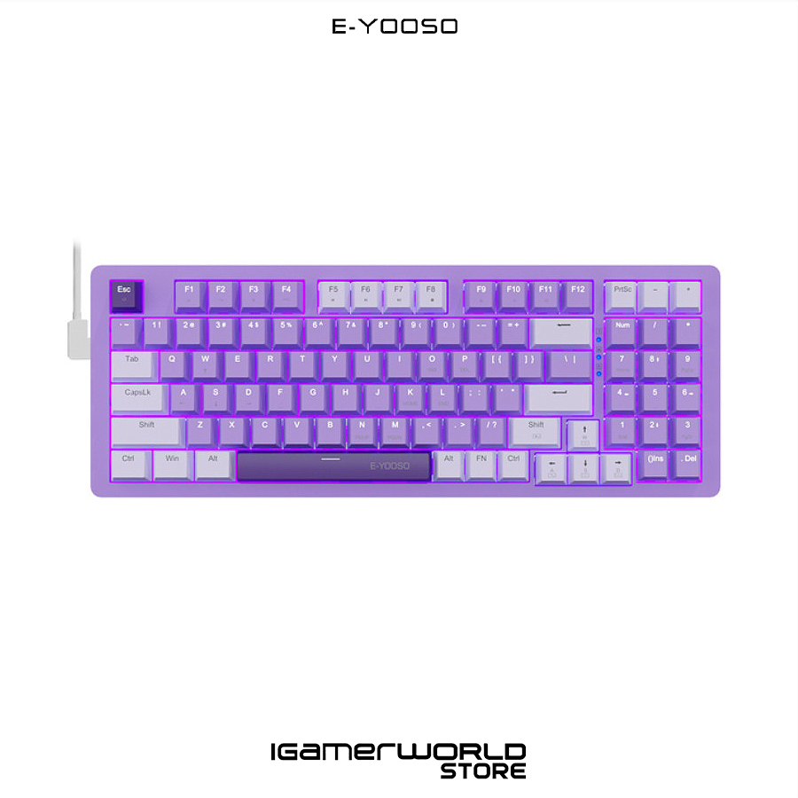 Jual E-YOOSO Z-94 / Z94 Monochrome Fullsize 98% Mechanical Gaming ...