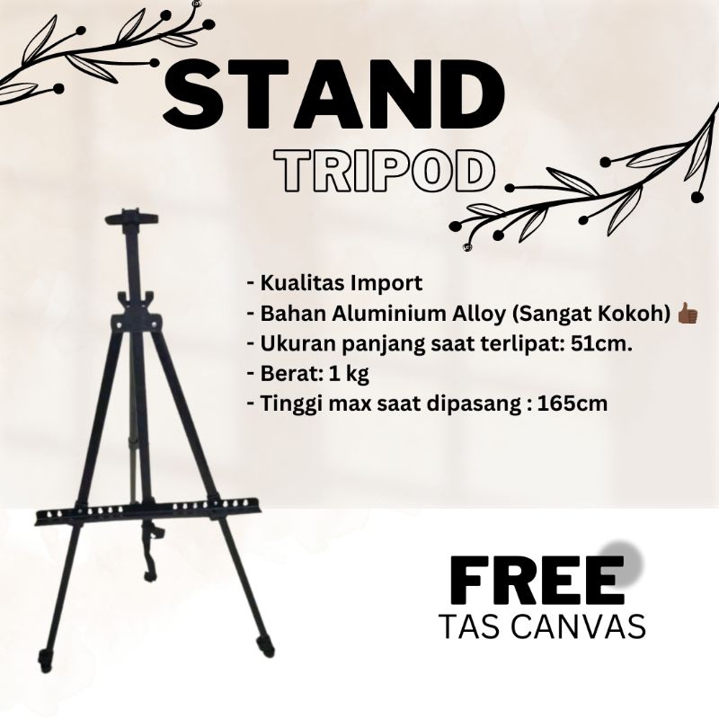 Jual [TERLARIS] STAND TRIPOD FRAME PROMOSI FOTO WEDDING PAPAN UCAPAN ...