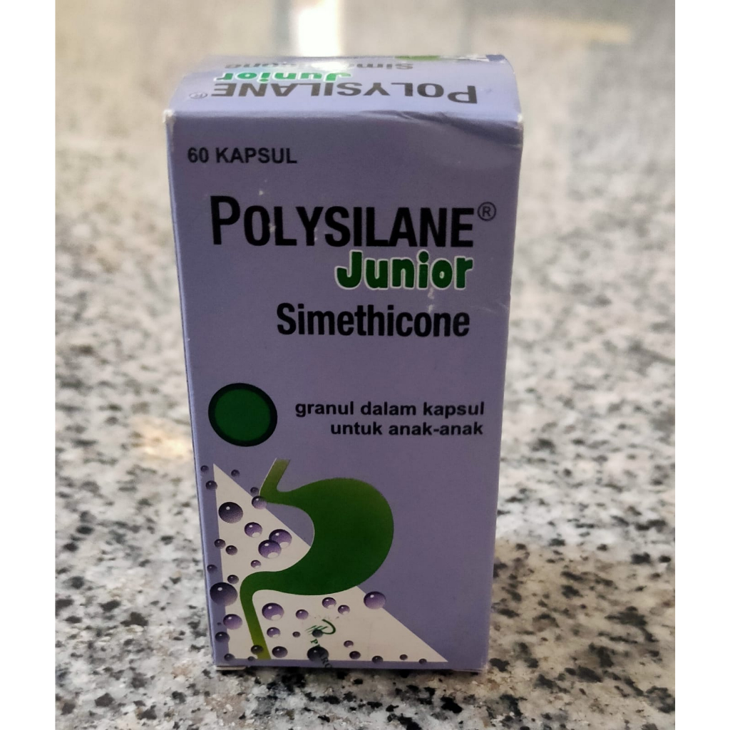 Jual Polysilane Junior 60 Kapsul Meredakan Kembung pada Anak | Shopee ...