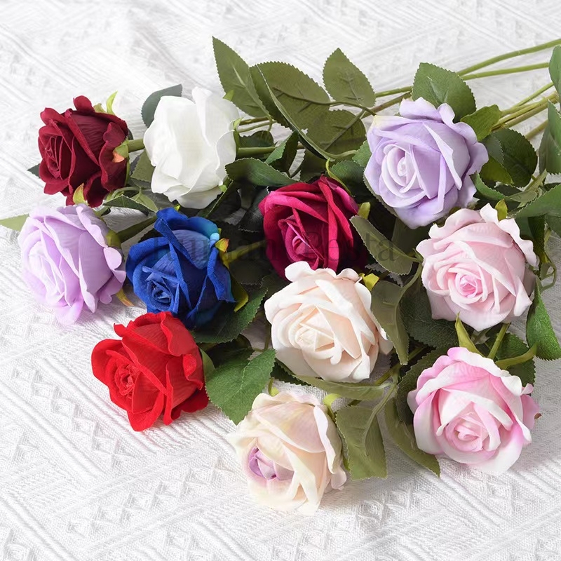 Jual Artificial Rose /Bunga mawar palsu/The simulation flower/harga ...
