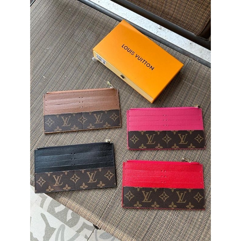Jual Dompet Slim Lv muat 8 kartu juga pk box yaa | Shopee Indonesia