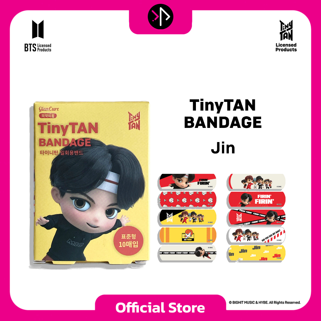 Jual PLESTER LUKA/ Bandage TinyTan MICDROP JIN | Shopee Indonesia