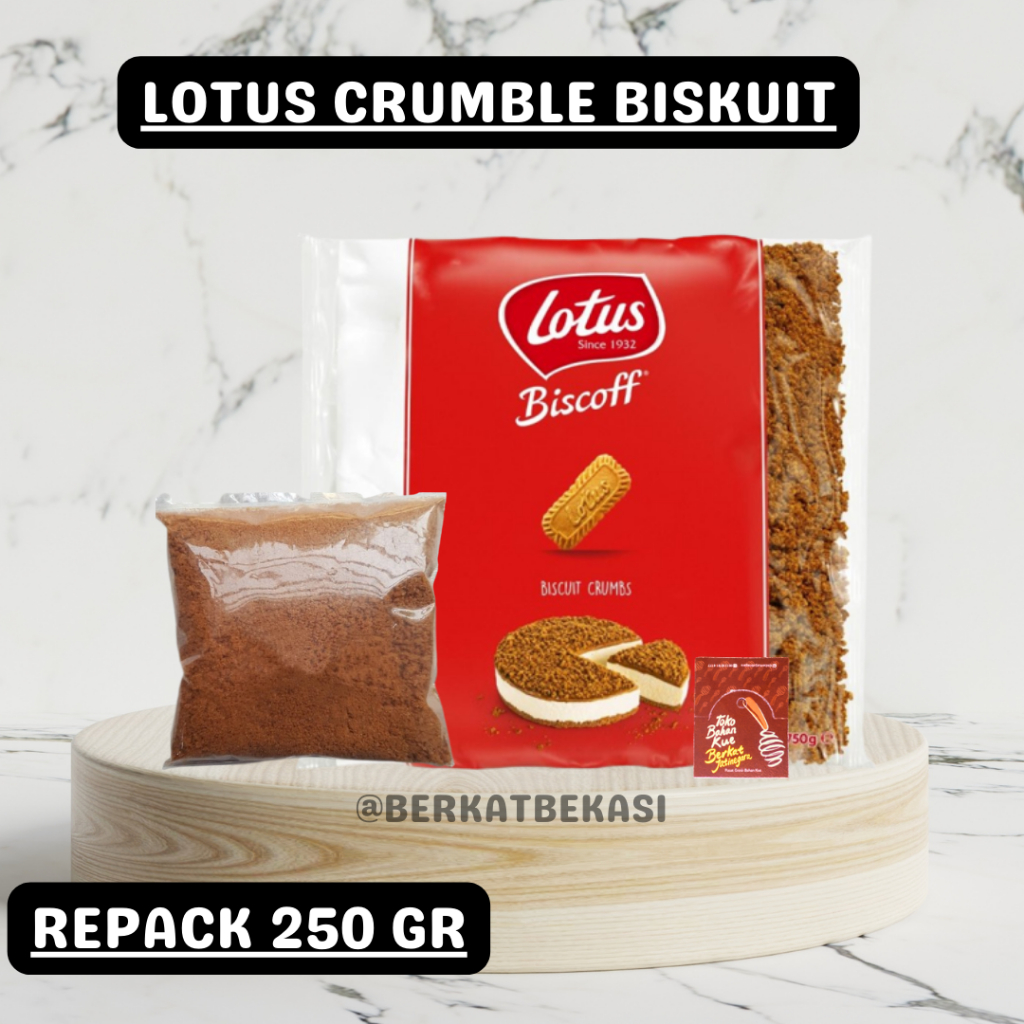 Jual LOTUS BISCOFF CRUMBLE REPACK 250 GR / LOTUS BISCUIT CRUMBS/TOPPING ...