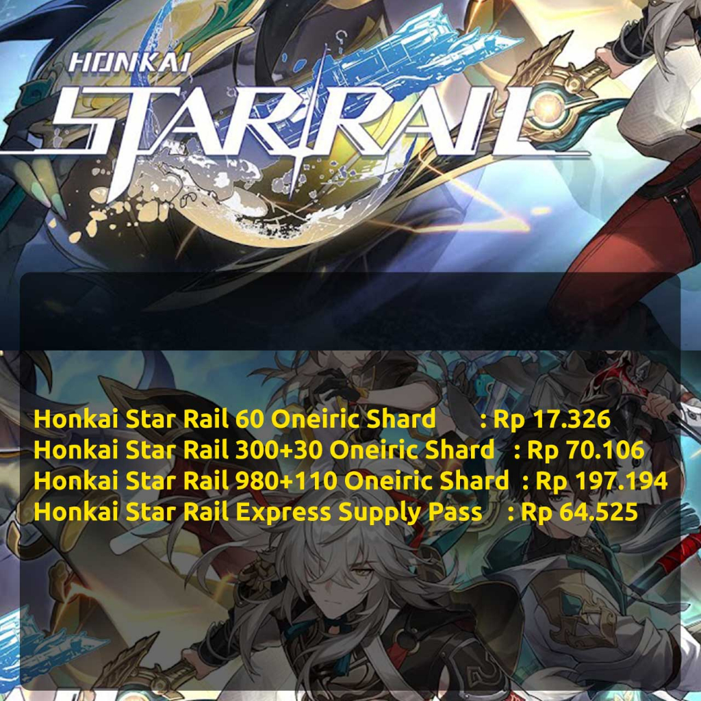 Jual Honkai Star Rail Via UID | Shopee Indonesia