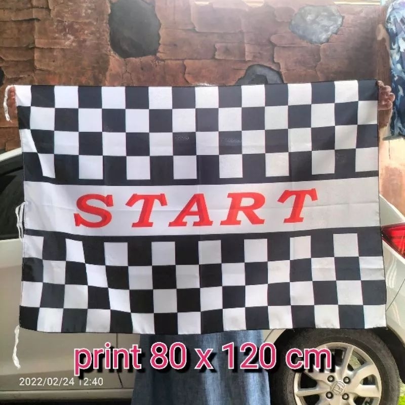 Jual bendera start finish lomba gerak jalan | Shopee Indonesia