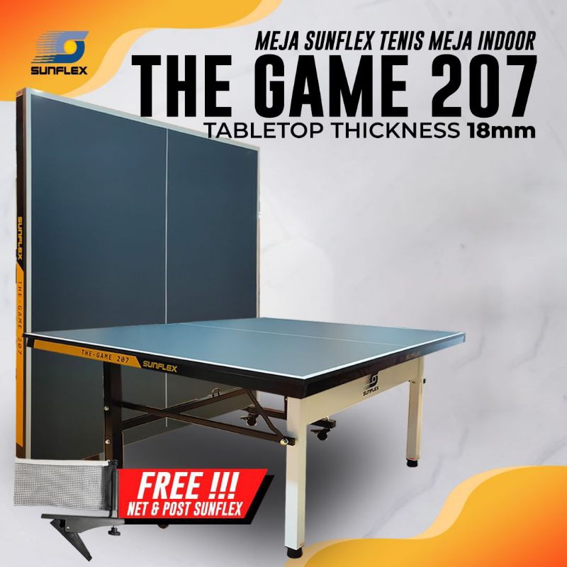 Jual MEJA PINGPONG TENIS MEJA SUNFLEX THE GAME 207 ORIGINAL | Shopee Indonesia