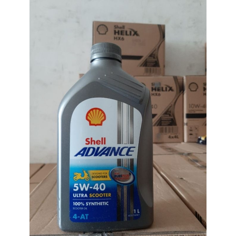 Jual SHELL ADVANCE ULTRA SCOOTER 5W_40 100% SYNTHTIC(DIJAMIN ASLI ...