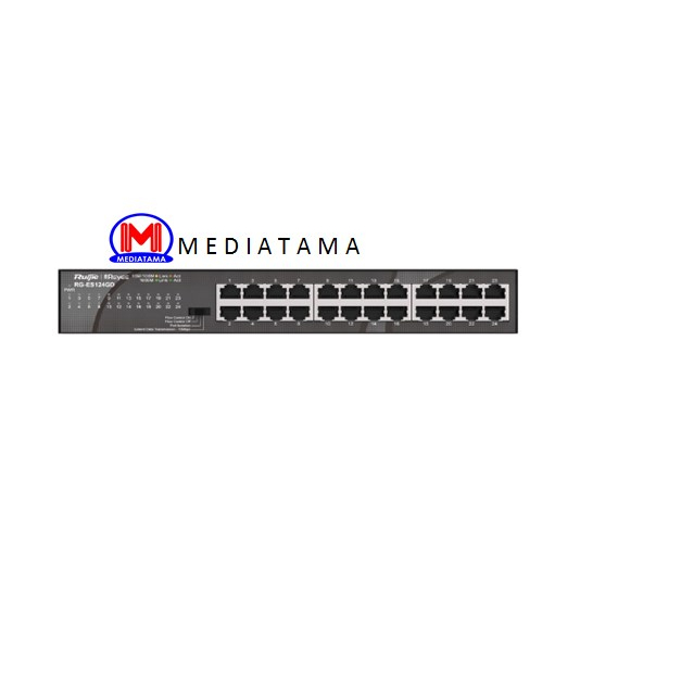 Jual Ruijie RG-ES124GD 24 Port Gigabit Unmanaged Desktop Switch Casing ...