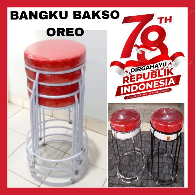 Jual Kursi Bulat Bangku Oreo MBS Kursi Susun Bangku Bakso Bangku bar ...